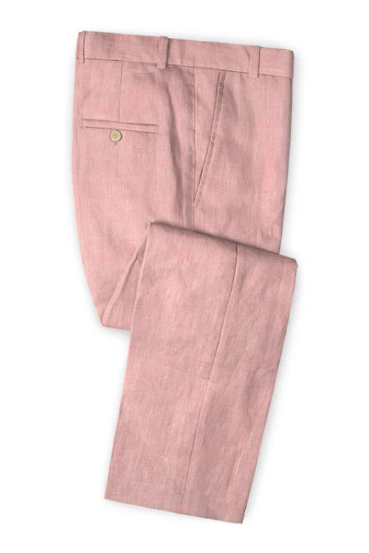 Candy Pink Prom Outfits Suits for Boy | Latest Designs Linen Tuxedo